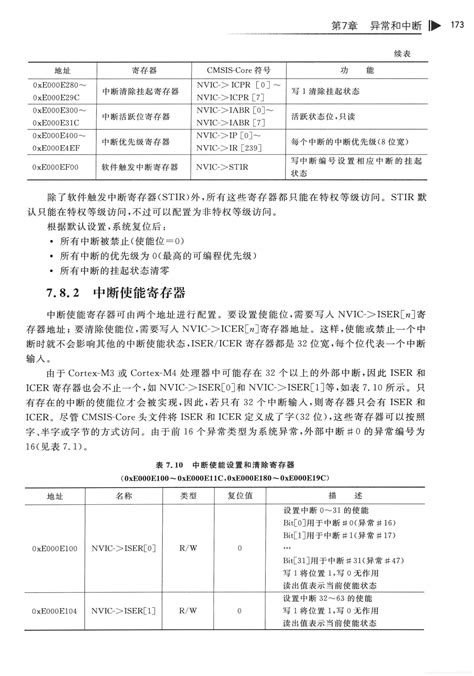 Arm Cortex M3与cortex M4中断相关寄存器中断开启和m4 关闭设置了哪个寄存器 Csdn博客