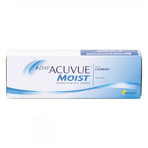 ACUVUE Контактные линзы 1-Day Acuvue Moist (30 pk), 30 шт., - 4.50 /8.5 ...