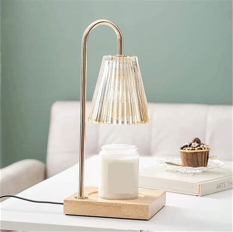 Uandhome Candle Warmer Lampcrystal Flower Candle Wax Warmer With