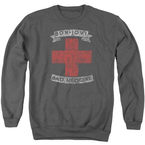 Bon Jovi Bad Medicine Crewneck Sweatshirt Love Art Usa