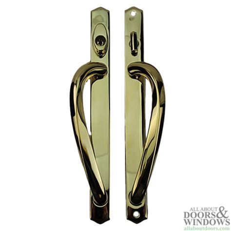 Amesbury Truth 4095 Sliding Door Handle Keyed Arch Top Polished