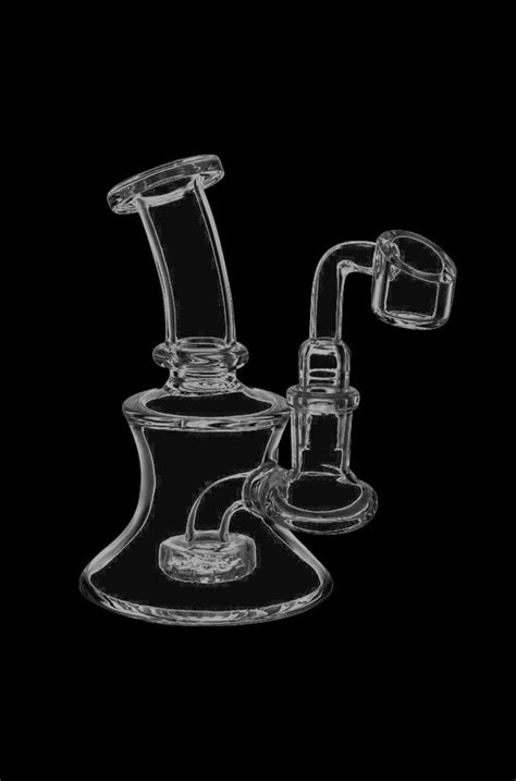 Simple Scientific Mini Glass Oil Dab Rig With Banger