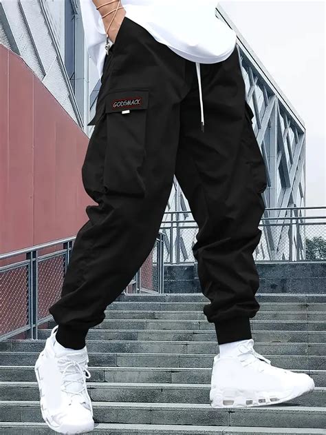 Classic Design Multi Flap Pockets Cargo Pants Mens Casual Temu Portugal