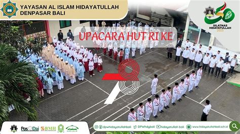 Upacara Hut Ri 78 Hidayatullah Denpasar Hutri78 Merdekaindonesiaku