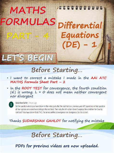 Differntial Equation 1 Pdf Equations Variable Mathematics