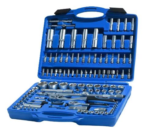 Caja Set Juego De Tubos Bocallaves 110 Piezas 1 2 1 4 Pampa Envío gratis