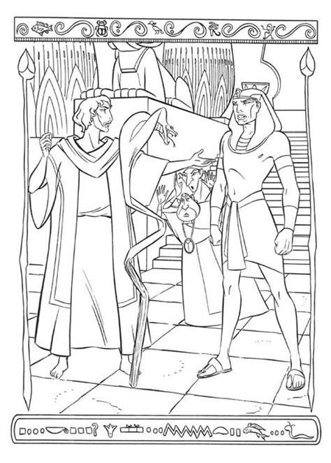 Moses And Pharaoh Coloring Pages