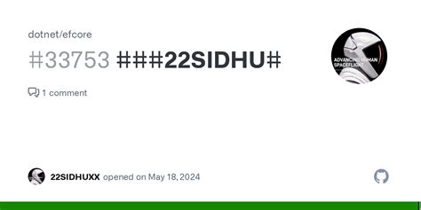 22sidhu · issue 33753 · dotnet efcore · github