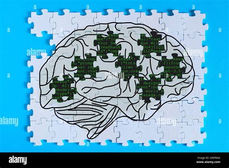 Artificial Intelligence Concept Human Brain On Puzzle Pieces Ai