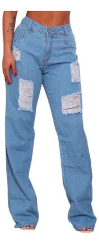 Calça Jeans Wideleg Blogueira Pantalona Premium Cintura Alta Parcelamento sem juros