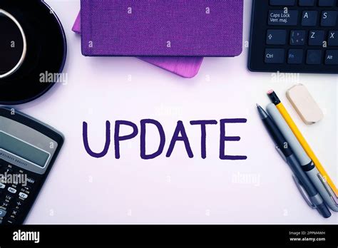Text Showing Inspiration Update Conceptual Photo Up To Date Make