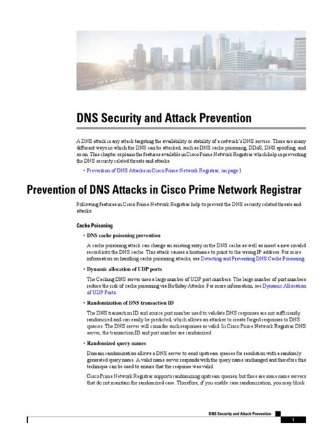 M Dns Prevention Of Dns Attacks Pdf Domain Name System Internet