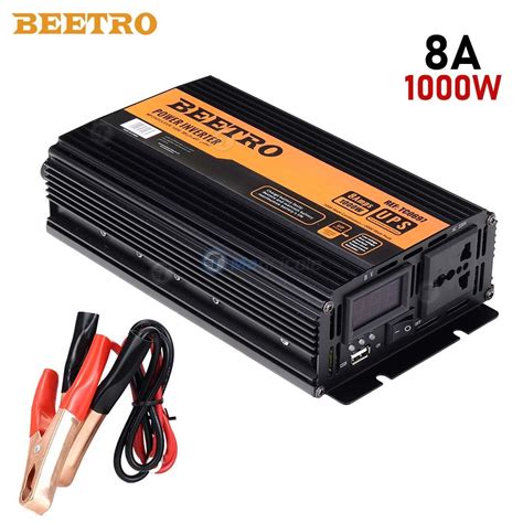 Convertisseur électronique 12vdc 220v Ac 1000w 8a Beetro Tc0697