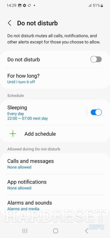 Turn Off And Turn On Do Not Disturb Mode On SAMSUNG Galaxy S Ultra HardReset Info