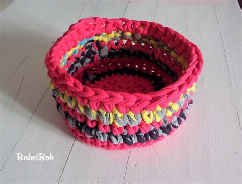 Corbeilles Au Crochet Babioles Et Bobines De Martine