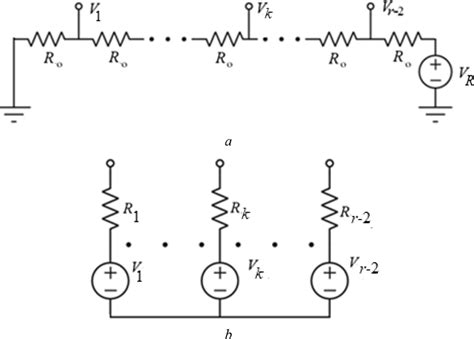 Part Of The Circuit For Any One Bit Of Fig A Potential Divider Download Scientific Diagram