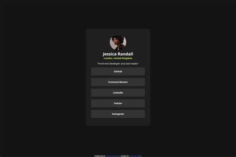 Frontend Mentor Responsive Social Media Links Section Using Html And Css Coding Challenge Solution