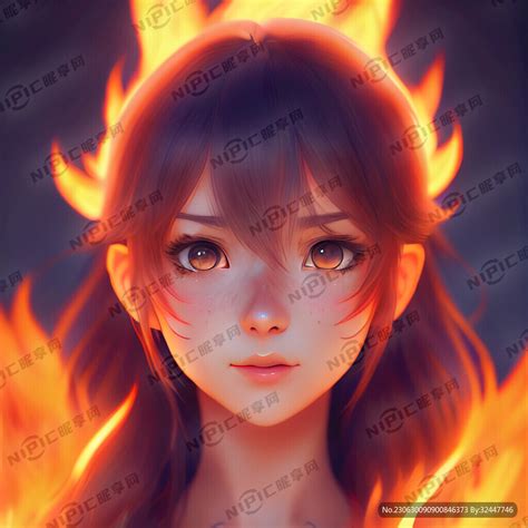 Ai创作图动漫女孩 面容精致 毛发精致 吐火 灵动 可爱 吐火 超高清 超细节 立体 Cg渲染 对称美学 唯美 华丽装饰 绝美头饰 有勺子