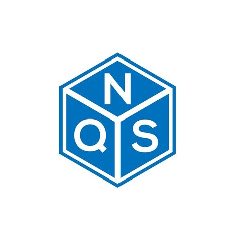 Nqs Letter Logo Design On Black Background Nqs Creative Initials