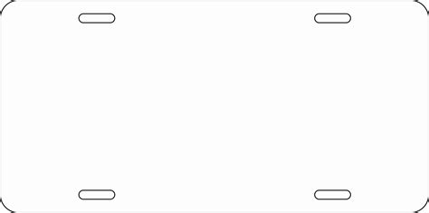 Free Printable License Plate Template Printable Templates