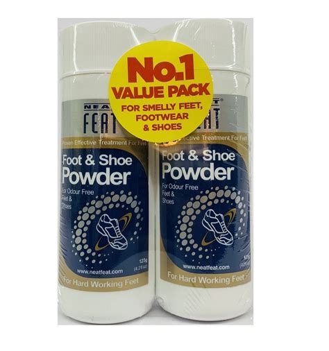 Neat Feat Foot And Shoe Powder Twin Pack 2 X 125ml