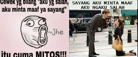 Meme Lucu Cewek Minta Maaf Ini Bikin Cowok Ketawa Takut