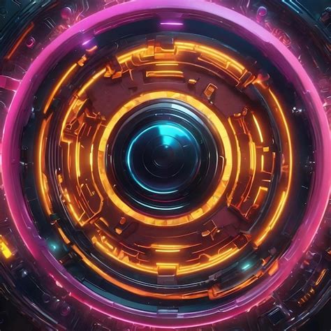Premium Ai Image Cyber Space Button