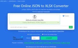 Convert JSON To Excel Using Free Online Converter Tools