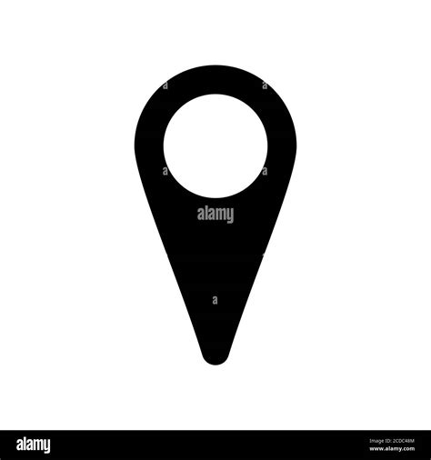 Vector Illustration Pointer In Black Icon Pin Gps Maps In Isolated