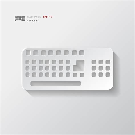 Premium Vector Computer Keyboard Vector Web Icon