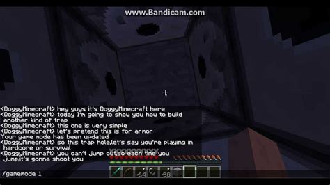 Minecraft Redstone Tutorial Trap Hole Youtube