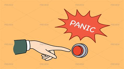 Person Pressing Panic Button Graphics Motion Array