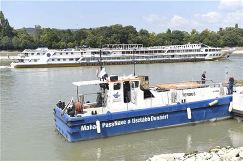 budapest s first trash collecting boat now keeps the danube clean