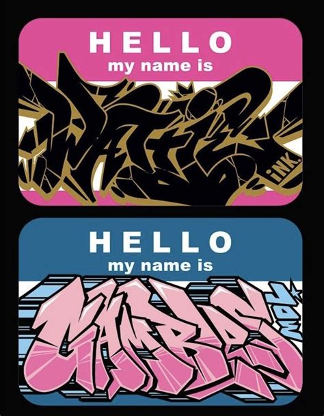 Hello My Name Is By Daniel Toledo 2018 Name Tag Design Art
