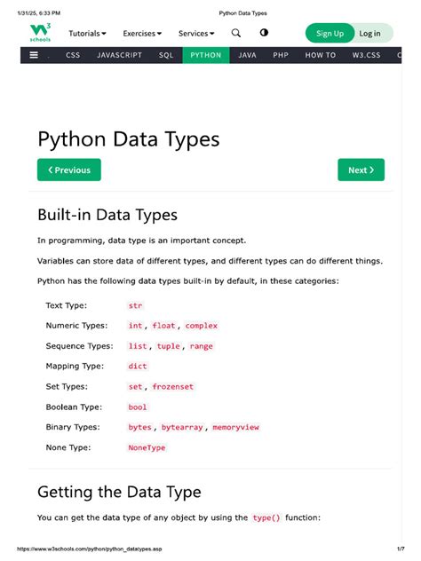 data type pdf
