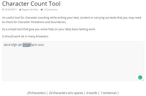 Character Count Tool Rogeriodasilva Com