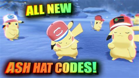 How To Get World Cap Pikachu All New Ash Hat Pikachu Codes 🙂 Youtube