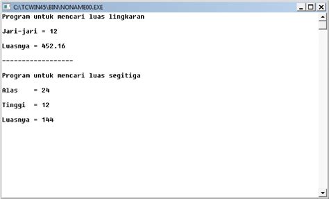 Contoh Program Funcion Pada C