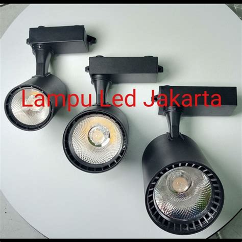 Jual Lampu Rell Cob 10watt 20w 30w Lampu Tracklight 10w COB Lampu Rell Natural 30watt Hitam
