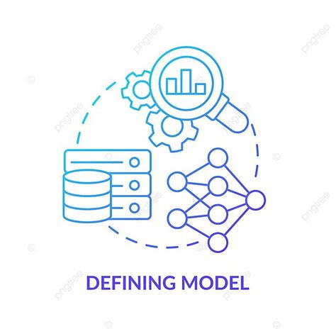 Defining Model Blue Gradient Concept Icon Intelligence Define Algorithm