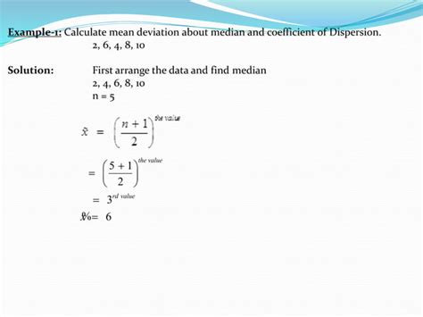 Mean Absolute Deviation About Median Pptx Physics Science