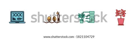 Set Genetic Engineering Modification Standalone Sensor Stock Vector