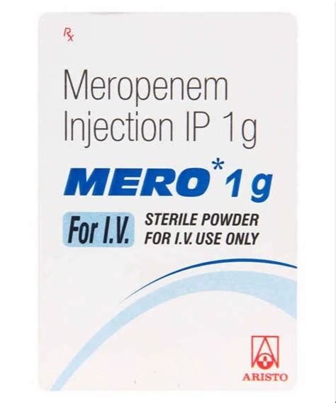 1g Meropenem Injection 10 Ml At Rs 245 Box In Malegaon Id 2852989563448