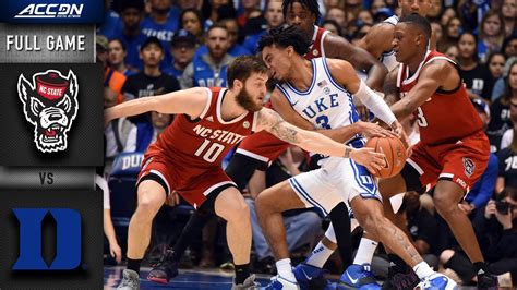 Nc State Vs Duke Full Game 2019 20 Acc Mens Basketball Youtube
