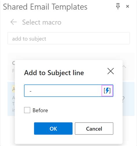 Create A Dropdown To Choose What To Add To The Subject In Outlook