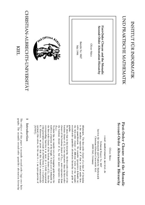 Pdf Dot Depth Monadic Quantifier Alternation And First Order
