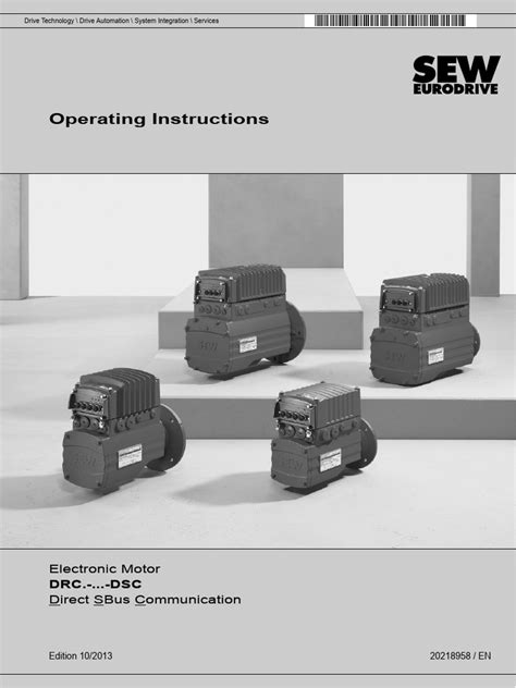 Operating Instructions Electronic Motor Direct Sbus Communication Pdf