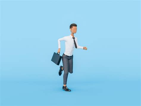 Premium Photo Businessman Rushing To Work