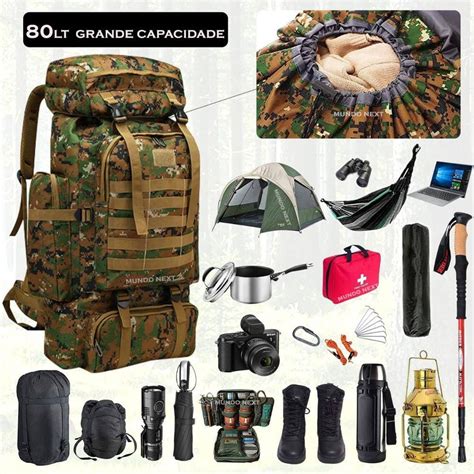 Mochila Camping 80 Litros Impermeavel Black Friday Extra