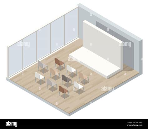 Isometric Lecture Hall Lecture Audience An Empty Large Lecture Room